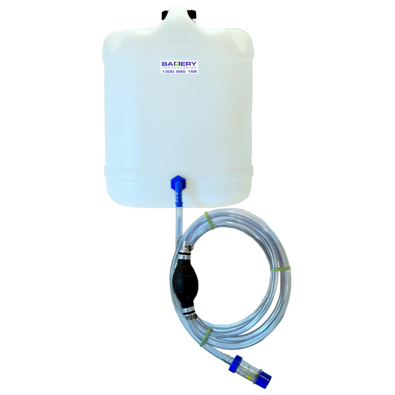 Gravity Feed Tank with Hand Pump – Forklift Battery Watering - Battery ...